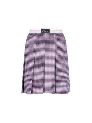 COURREGES Logo Midi Skirt - Purple