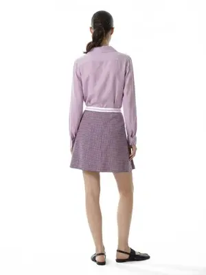 COURREGES Logo Midi Skirt - Purple