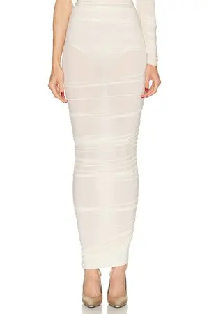 Wolford Sheer Drape Skirt - Buttercream