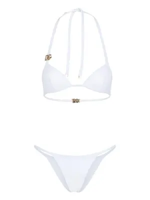Dolce & Gabbana Logo Bikini - White