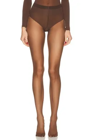 Wolford Crystal Tights - Umber & Jet Nut