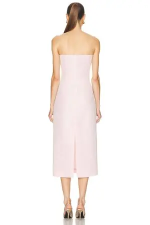 Magda Butrym Sculptural Strapless Midi Dress - Pink