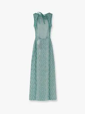 Missoni Laminated Viscose Long Dress