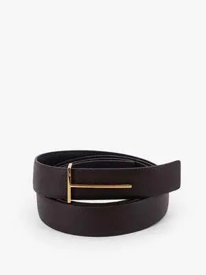 TOM FORD Hammered Leather Belt