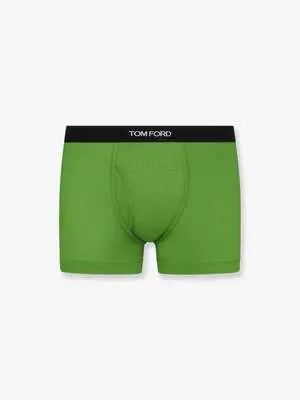 TOM FORD Stretch Cotton Boxer Briefs - Green