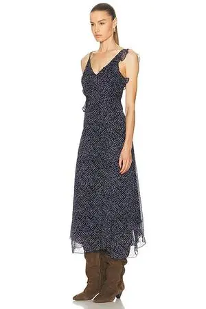 Isabel Marant Étoile Luxie Printed Midi Dress