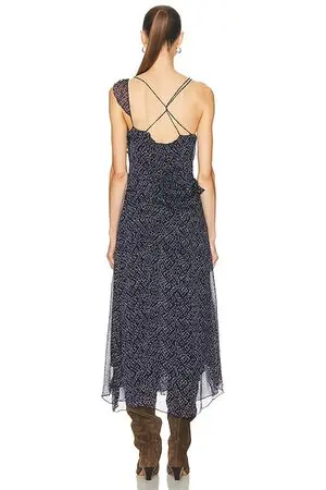 Isabel Marant Étoile Luxie Printed Midi Dress