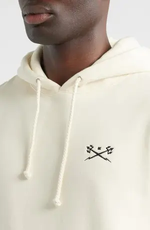 DARK SEAS Graphic Fleece Hoodie - Bone