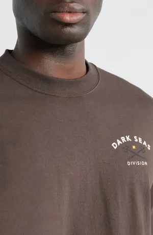 DARK SEAS Headmaster V3 Heavyweight Jersey Graphic T-shirt - Java Brown