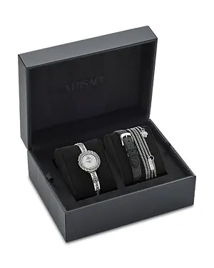 Versace Greca Pendant Bracelet Watch - Silver/silver