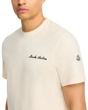 Moncler Embroidered Logo Cotton Tee