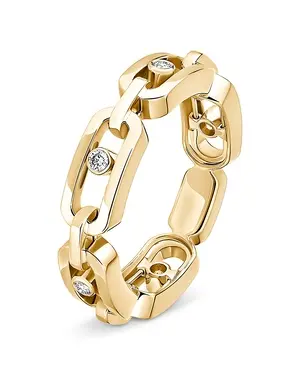 Messika 18k Yellow Diamond Move Link Ring - Gold