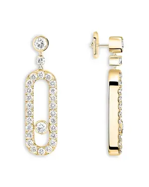 Messika 18k Move Uno Diamond Earrings - Gold