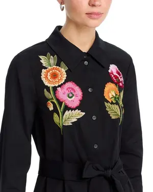 Carolina Herrera Embroidered Shirtdress