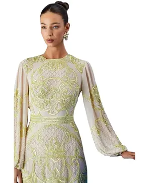 Coast Muse Chiffon Embellished Mini Dress