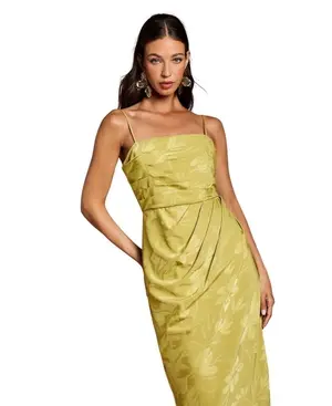Coast Midaxi Wrap Skirt Dress - Olive