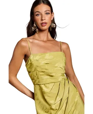 Coast Midaxi Wrap Skirt Dress - Olive