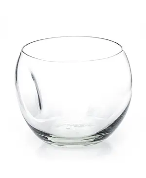 MBARE Dented Round Whiskey Tumbler, 400ml/13.5 Oz - Clear