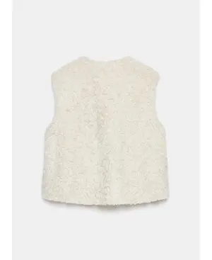 Mint Velvet Faux Fur Vest With Toggle Fastening