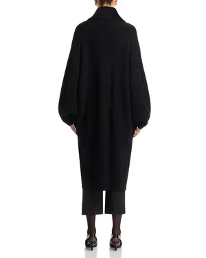 TOTEME Long Shawl Lapel Cardigan Sweater