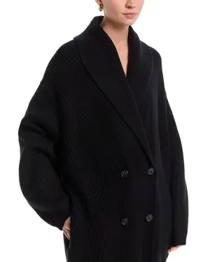 TOTEME Long Shawl Lapel Cardigan Sweater