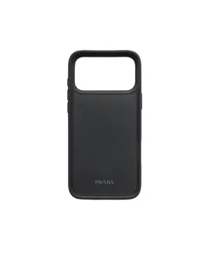 Prada Saffiano Leather Case For Iphone 17 Pro Max - Black