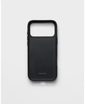 Prada Saffiano Leather Case For Iphone 17 Pro Max - Blue