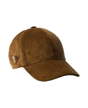 Prada Corduroy Baseball Cap - Brown
