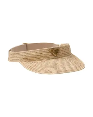 Prada Crochet Visor - Neutral