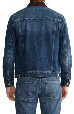 Warp + Weft Denim Jacket With Corduroy Collar