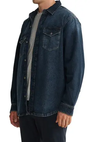 Warp + Weft Det Denim Button-up Shirt