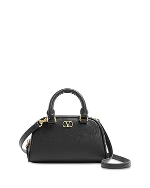 Valentino Garavani Vlogo Signature Mini Bowling Bag - Black