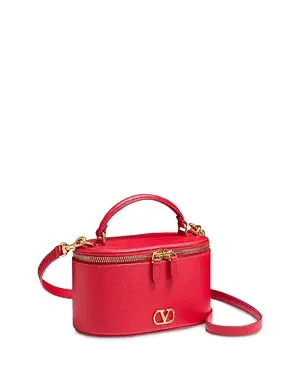 Valentino Garavani Vlogo Signature Mini Vanity Bag - Red