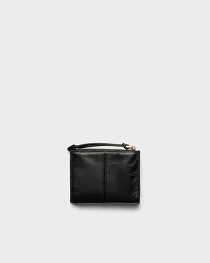 Prada Small Leather Wallet - Black