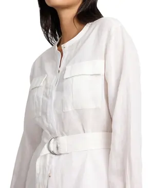 Onia Linen Utility Shirt - White