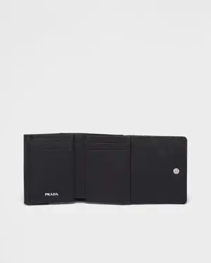 Prada Small Saffiano Leather Wallet - Black