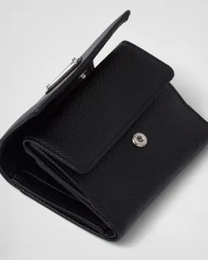 Prada Small Saffiano Leather Wallet - Black