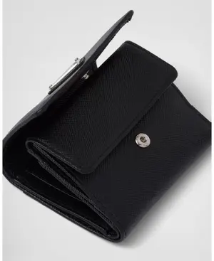 Prada Small Saffiano Leather Wallet - Black