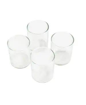 CREATIVE WOMEN Handblown Hammered Glasses, Set Of 4 - Clear