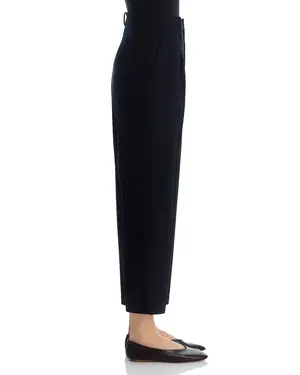 Issey Miyake Wool Blend Tweed Cropped Pants