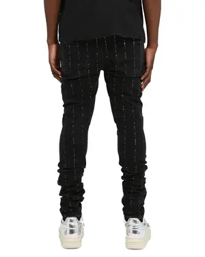 PURPLE BRAND Skinny Pinstripe Jeans