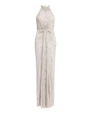 Jenny Packham Carmen Maxi Gown - Ammonite