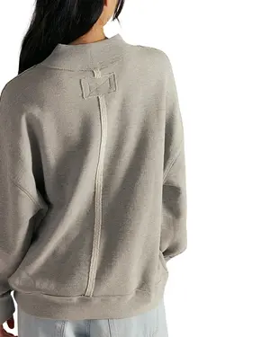 Free People Palm Springs Sweatshirt - Heather Grey