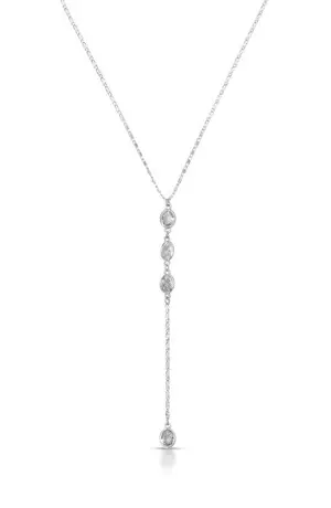 Ettika Sparkle Dip Y-necklace - Silver