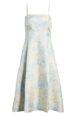 CECE DUPRAZ Floral Metallic Dress