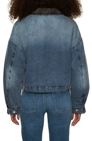 Sanctuary Ridge Faux Shearling Lined Denim Jacket