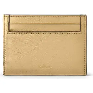 Mulberry Crinkled Metallic Leather Card Case - Somerset Gold