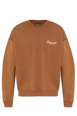 Dsquared2 Sweatshirt With Embroidered Logo - Brown