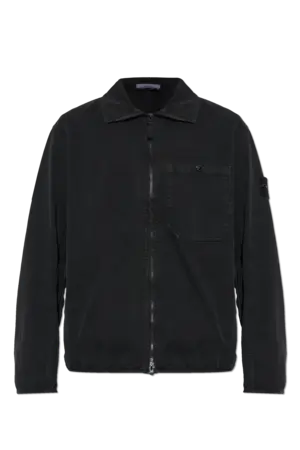 Stone Island Denim Jacket With Pocket