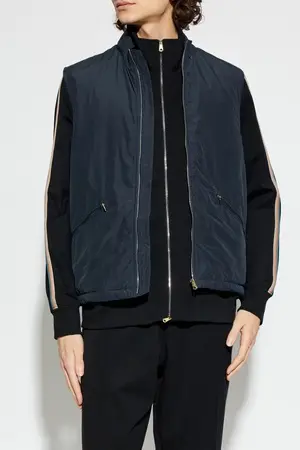 Paul Smith Insulated Vest With Stand Collar